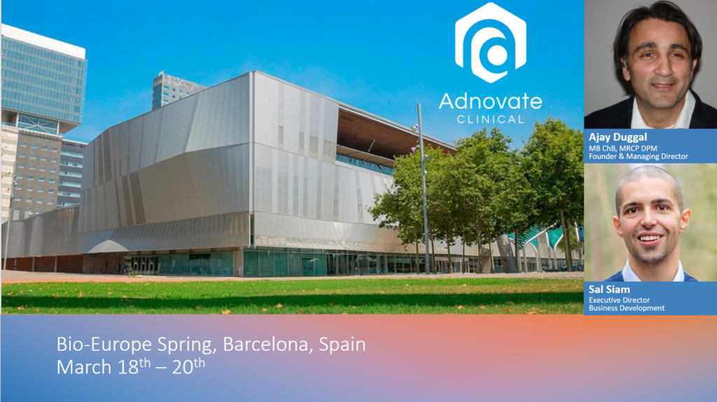 Meet Adnovate Clinical at Bio-Europe Spring in Barcelona. March 18-20 ...